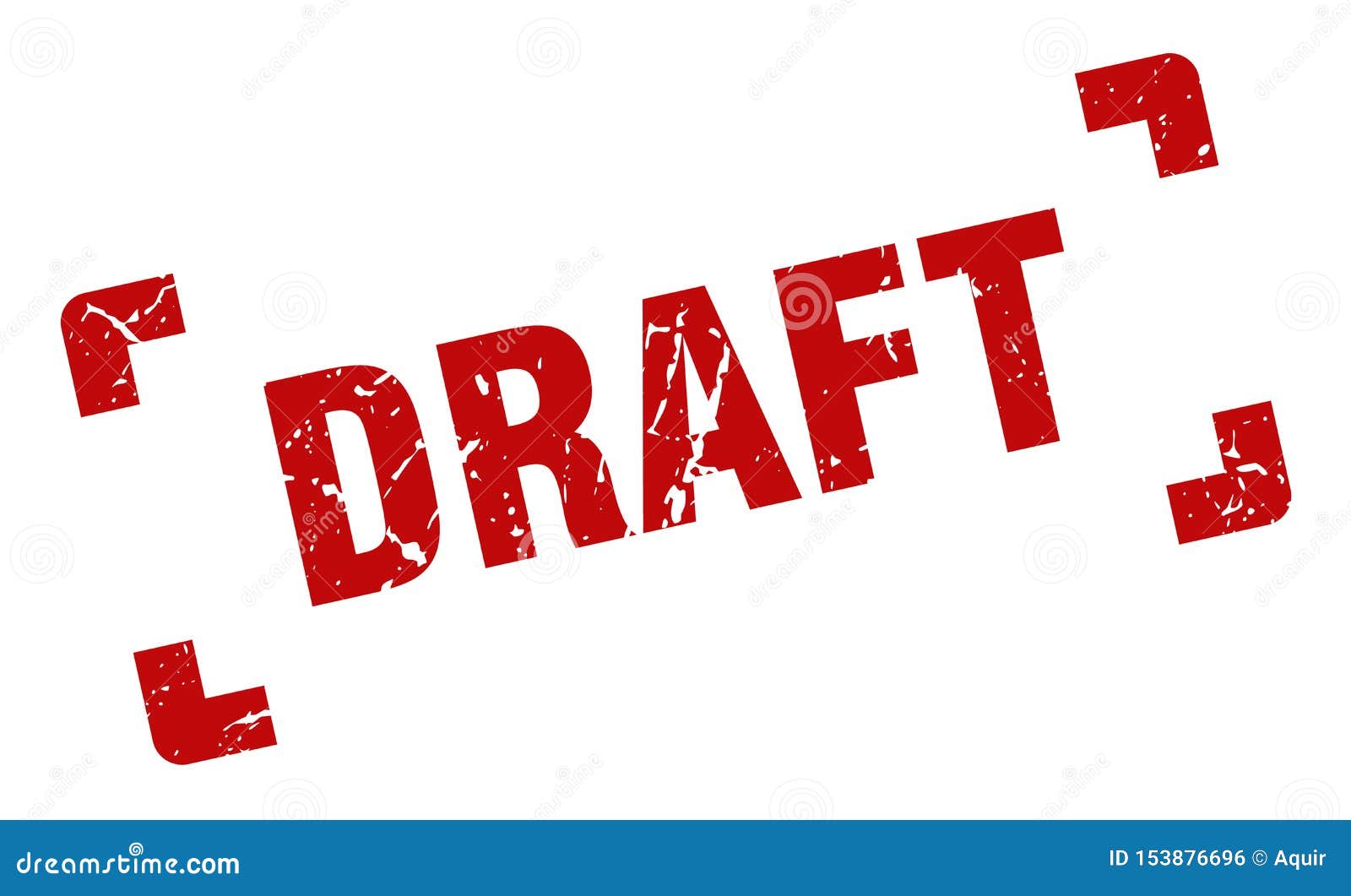 Draft stamp stock vector. Illustration of banner, vector - 153876696