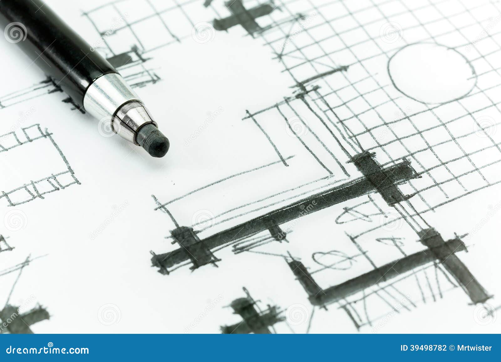 Draft of home stock photo. Image of architecture, design - 39498782