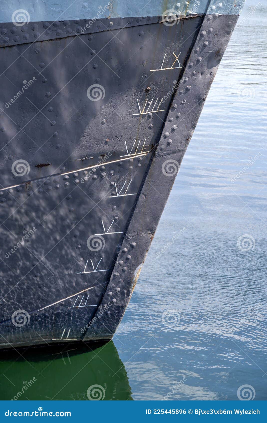 Draft marks stock photo. Image of forward, draught, measurement - 225445896