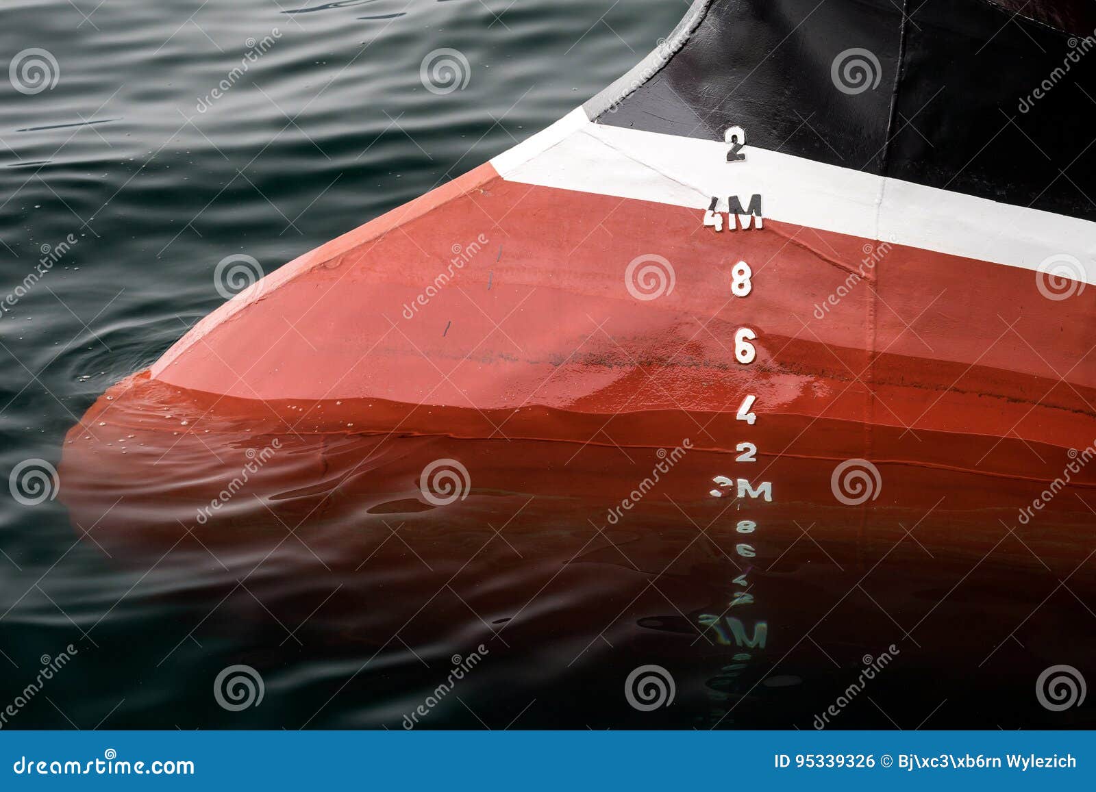 Draft marks stock photo. Image of water, metric, marine - 95339326