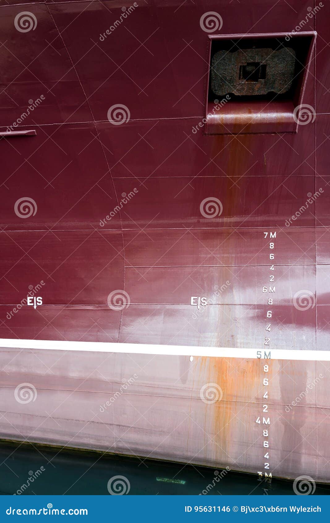 Draft marks stock photo. Image of forward, bottom, vessel - 95631146