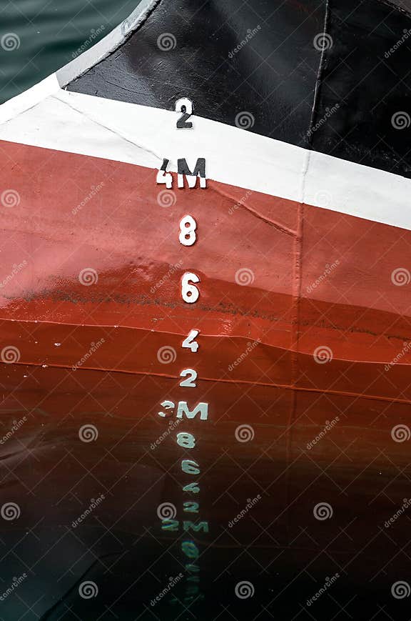 Draft marks stock photo. Image of forward, hull, maritime - 95631364