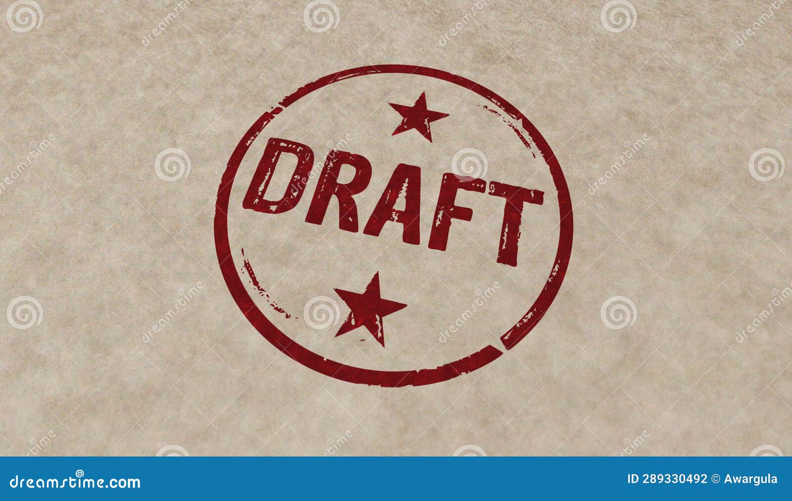 Draft Project Stamp and Stamping Stock Illustration - Illustration of ...