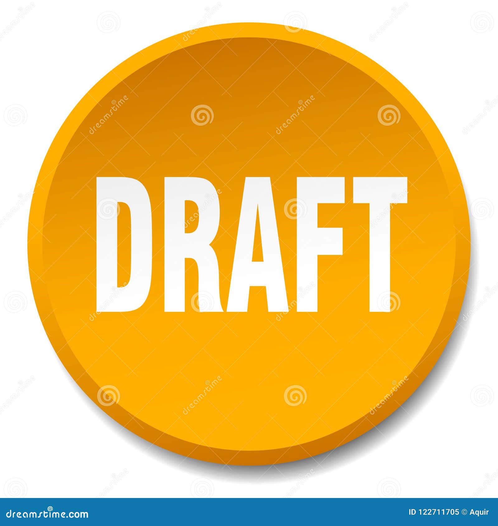 Draft button stock vector. Illustration of vector, graphic - 122711705