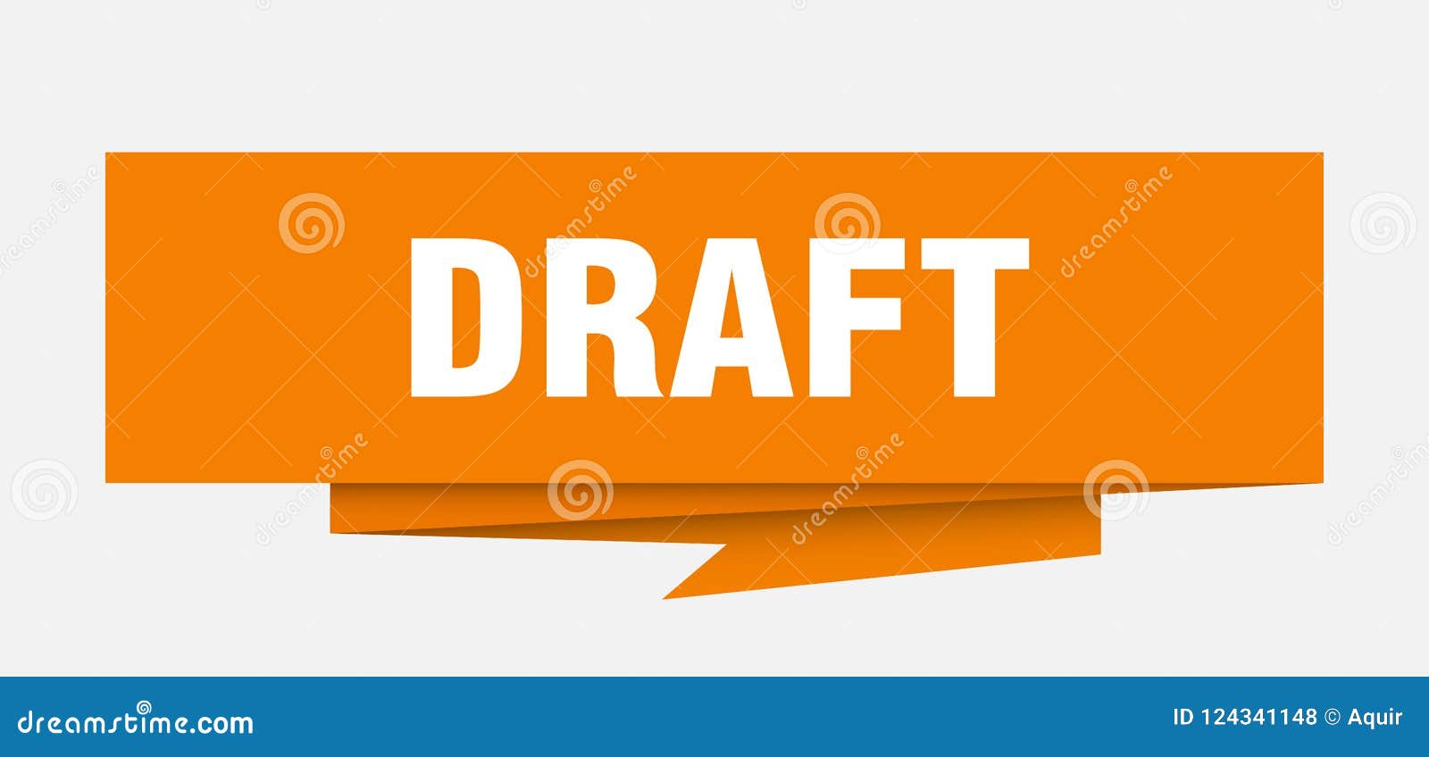 Draft stock vector. Illustration of paper, peeler, flat - 124341148