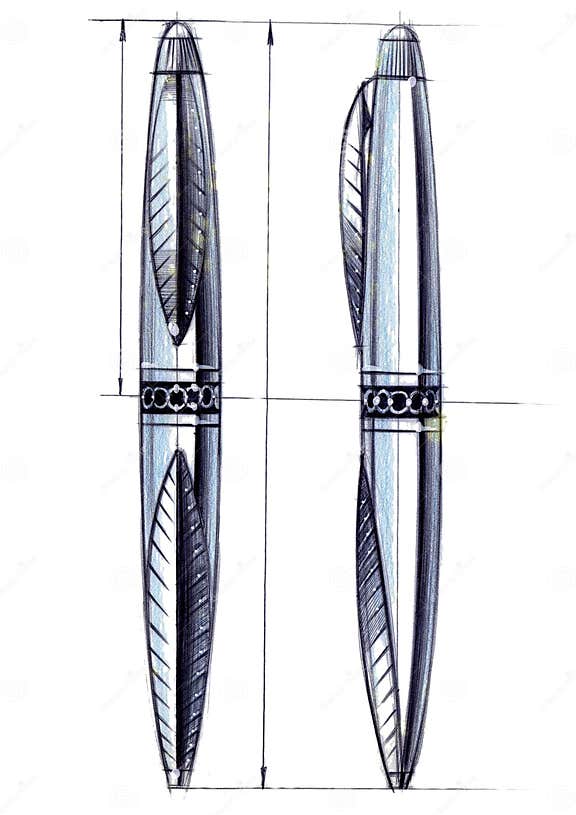 Draft Sketch Development of the Design of an Exclusive Pen and ...