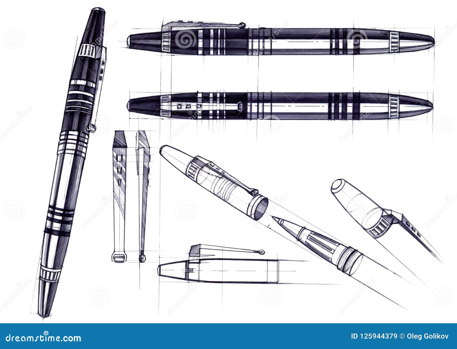 Draft Sketch Development of the Design of an Exclusive Pen and ...