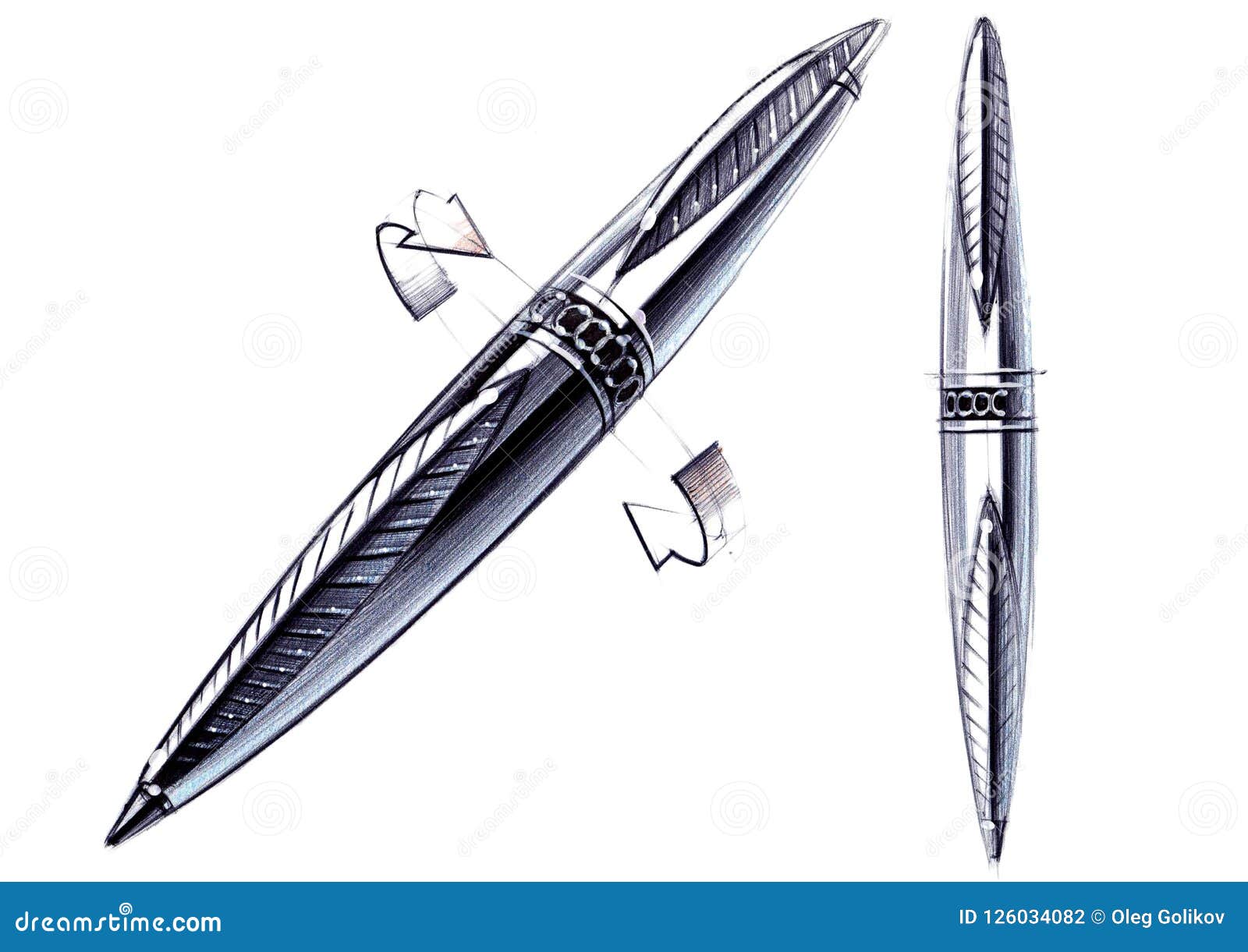 Draft Sketch Development of the Design of an Exclusive Pen and ...