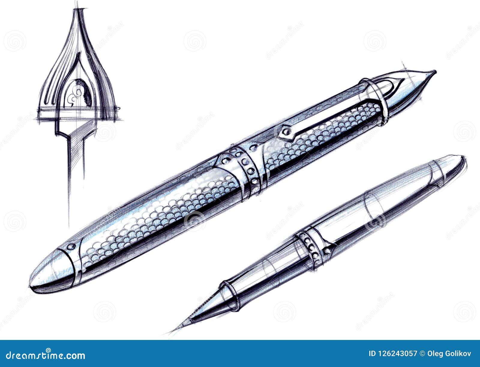 Draft Sketch Development of the Design of an Exclusive Pen and ...