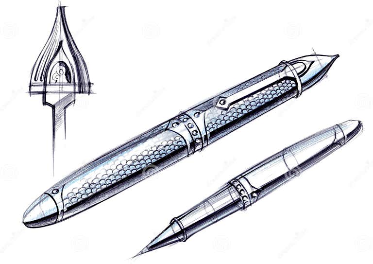 Draft Sketch Development of the Design of an Exclusive Pen and ...