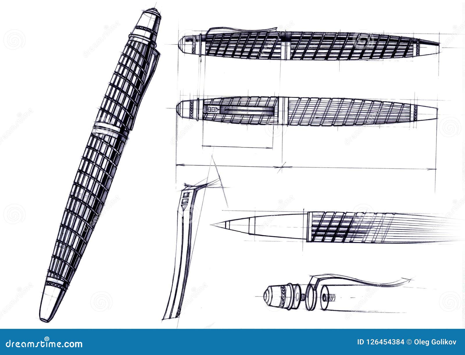 Draft Sketch Development of the Design of an Exclusive Pen and ...