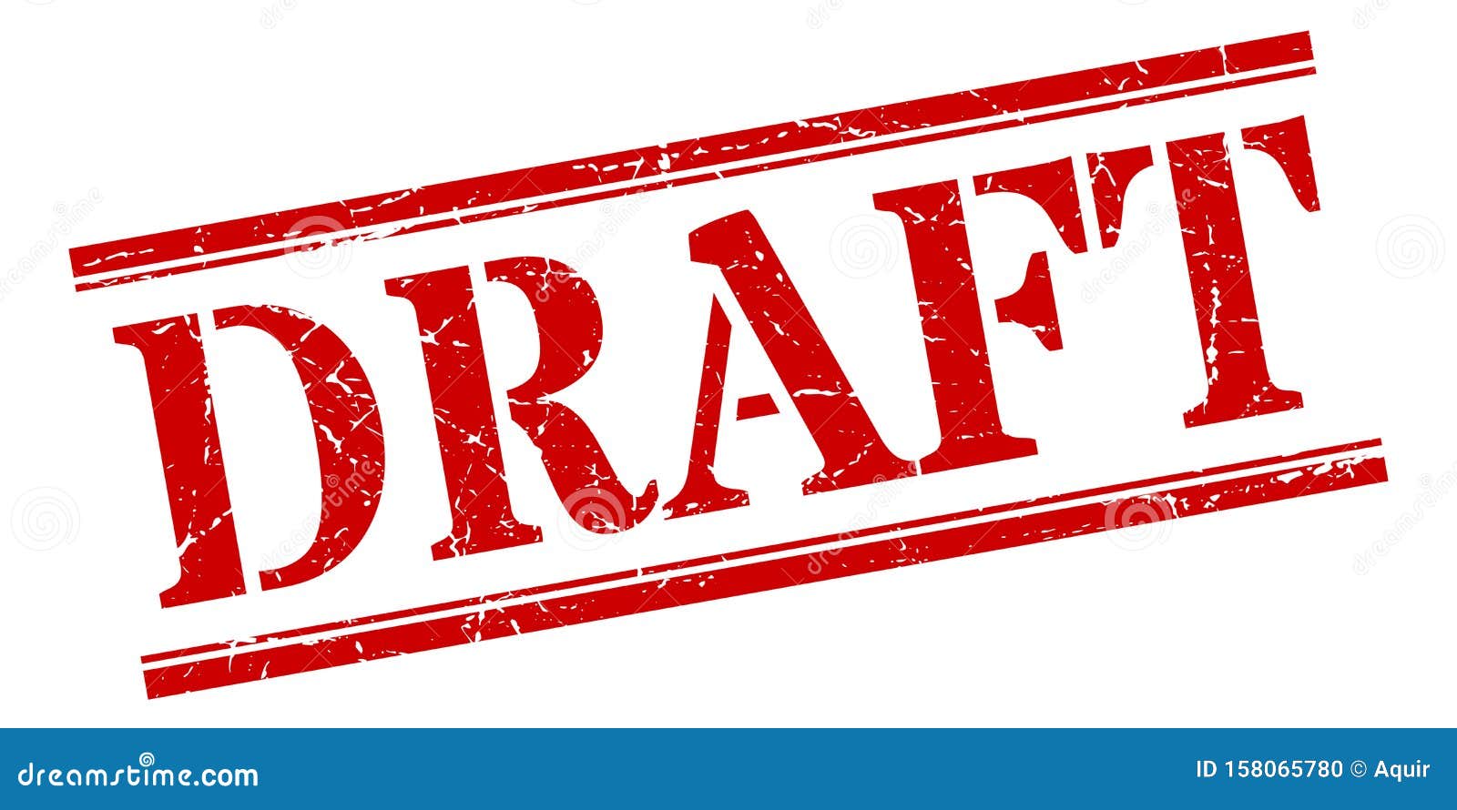 Draft stamp stock vector. Illustration of price, sign - 158065780