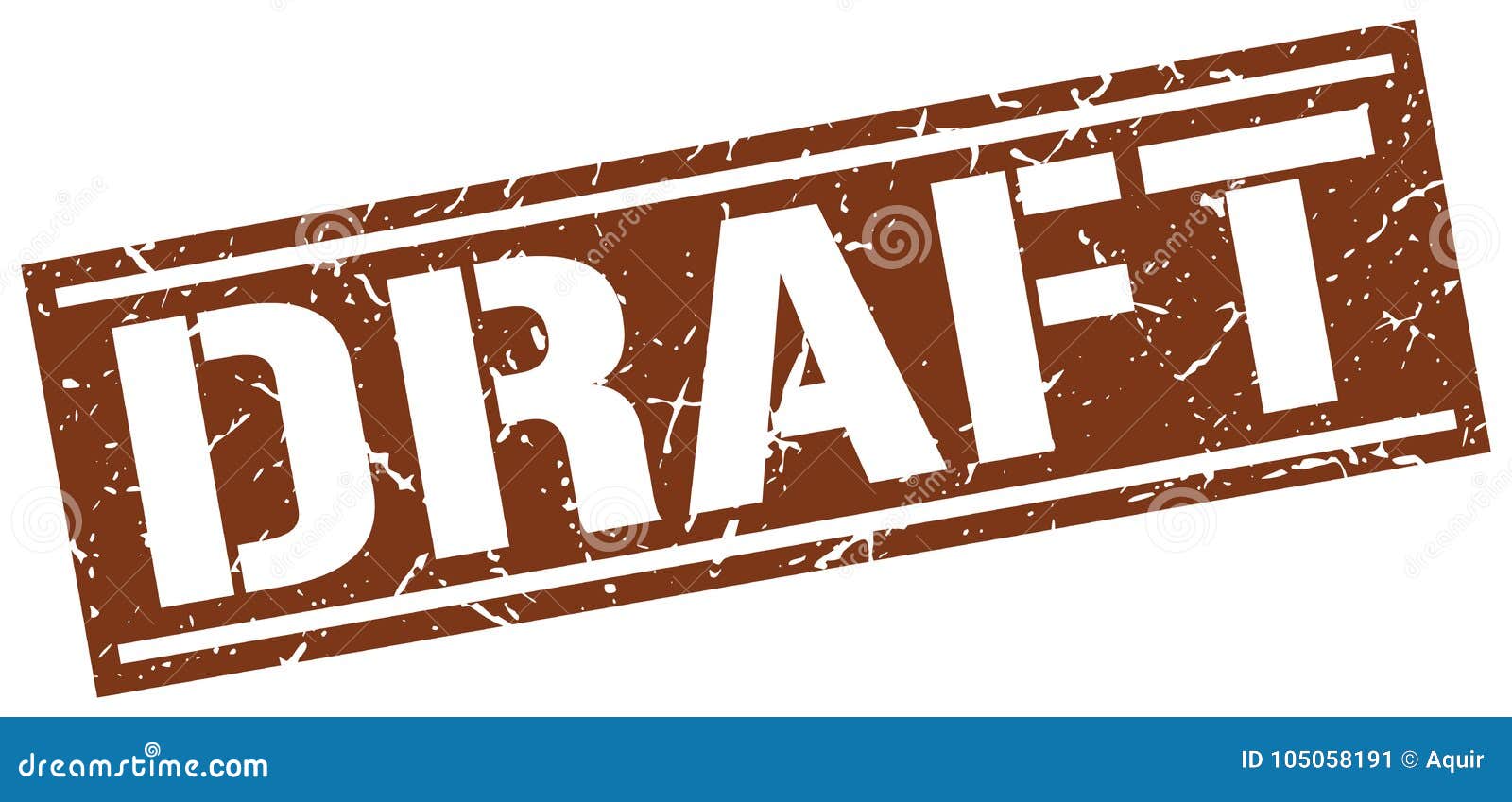 Draft stamp stock vector. Illustration of stamp, isolated - 105058191