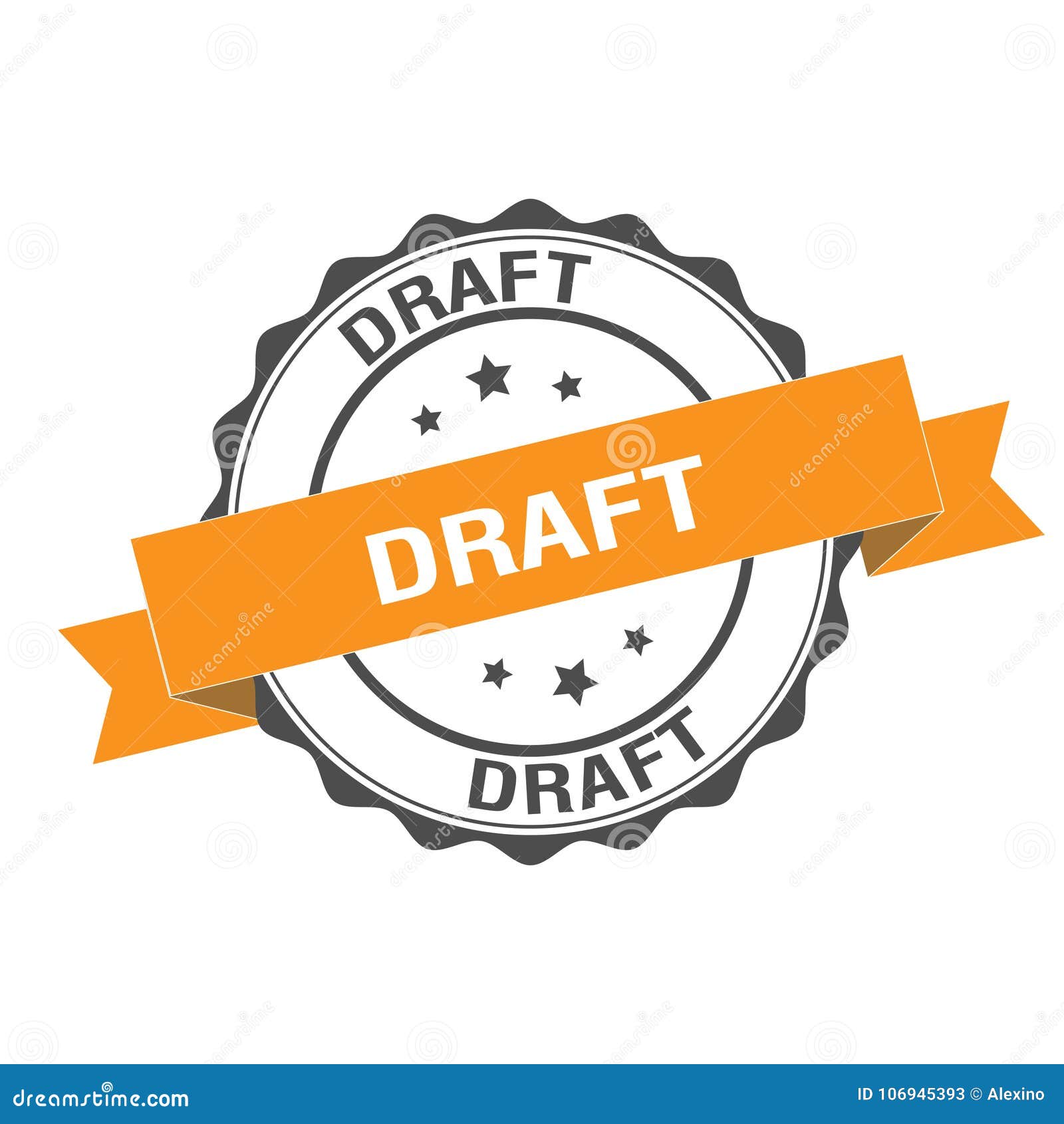 Draft stamp illustration stock vector. Illustration of stamp - 106945393