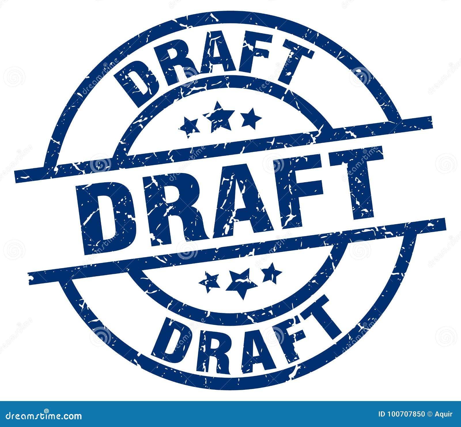 Draft stamp stock vector. Illustration of badge, sticker - 100707850