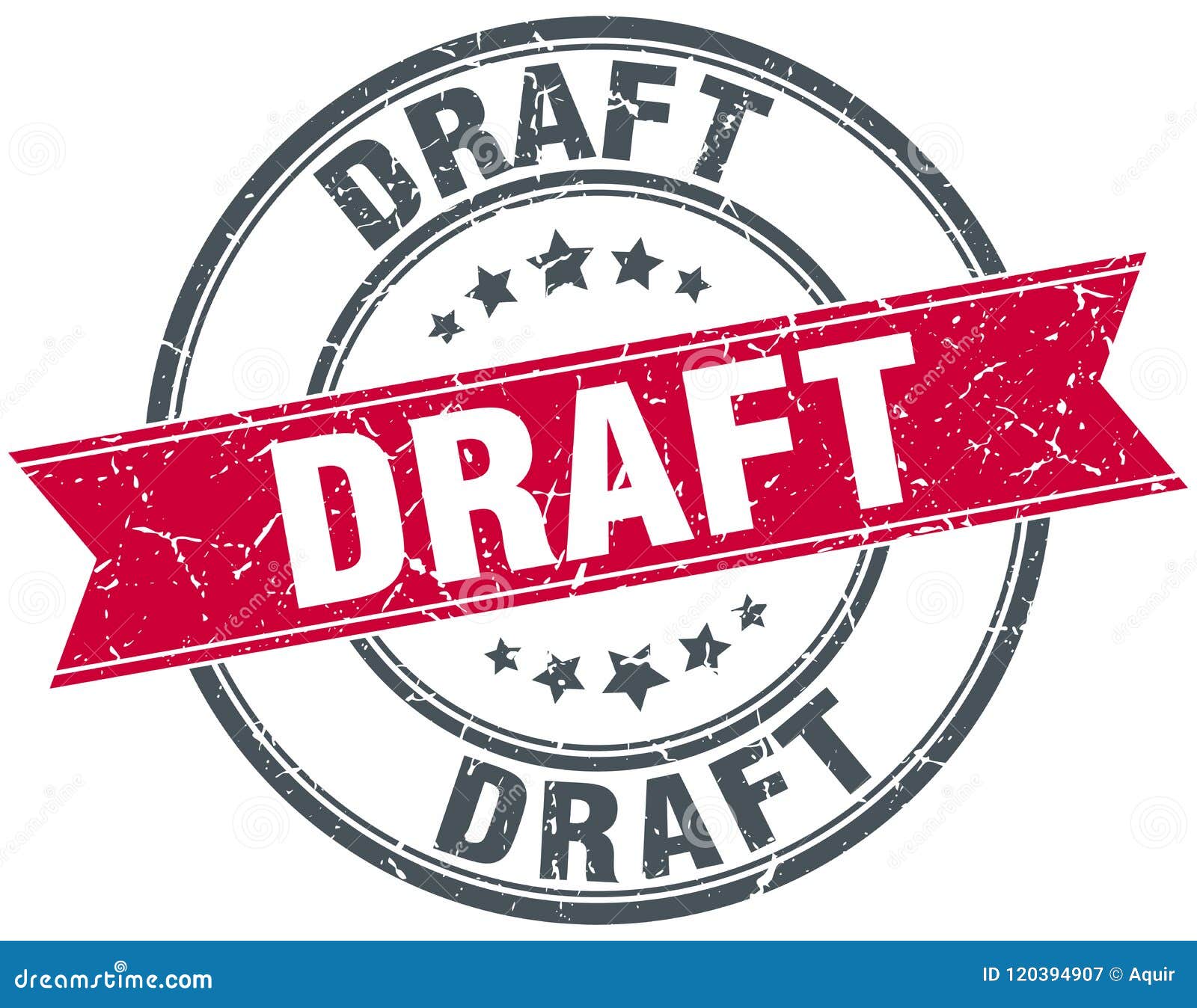 Draft stamp stock vector. Illustration of sticker, grey - 120394907