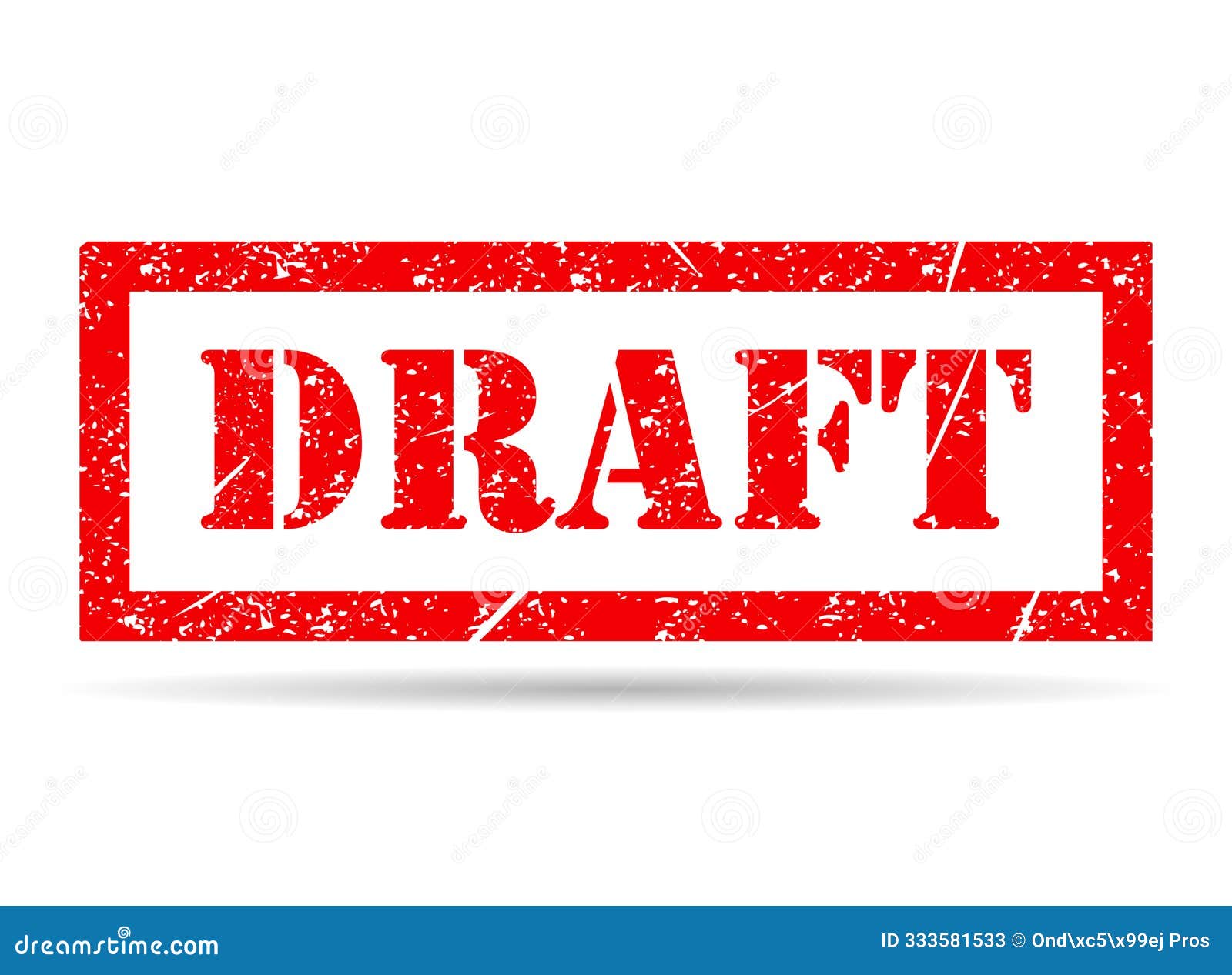 Draft Stamp Shadow Symbol, Label Sticker Sign Button, Text Banner ...