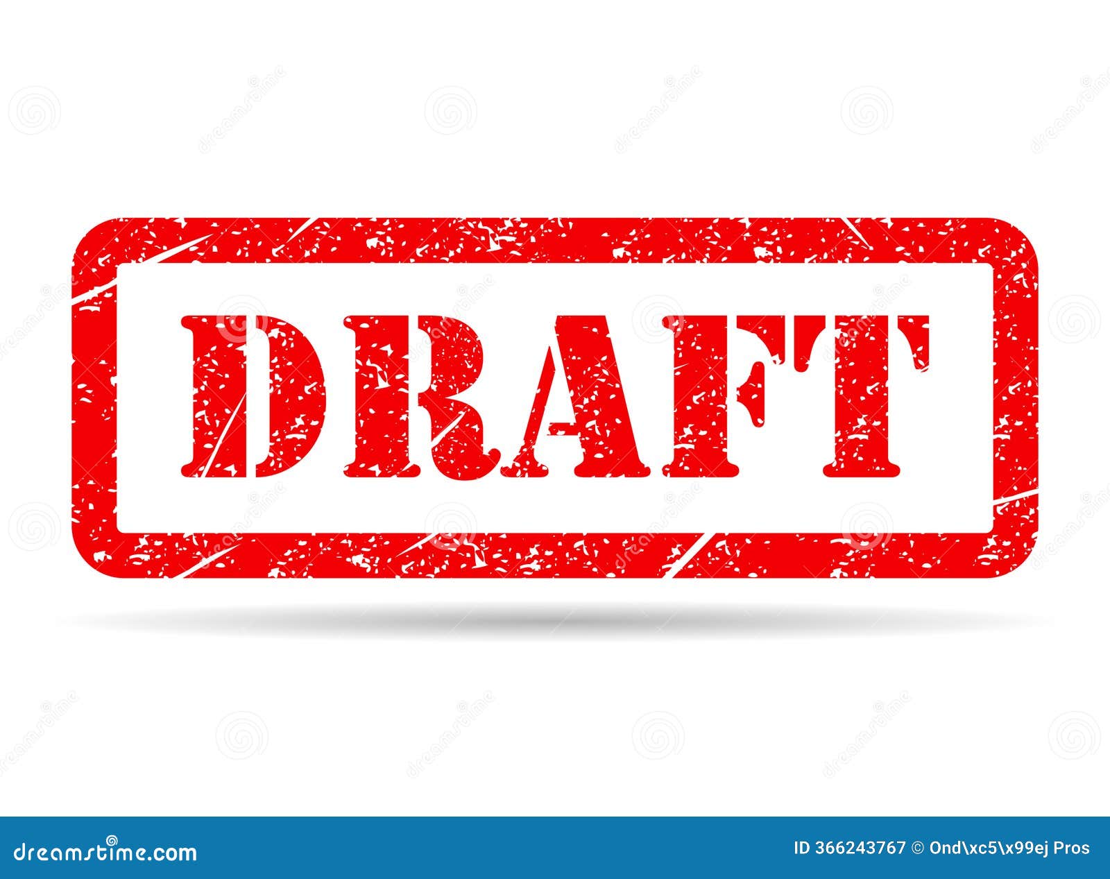 Draft Stamp Symbol, Label Sticker Sign Button, Text Banner Vector ...