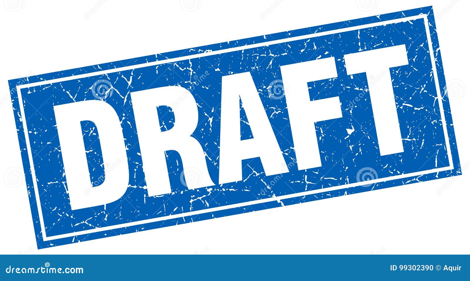 Draft stamp stock vector. Illustration of square, stamp - 99302390