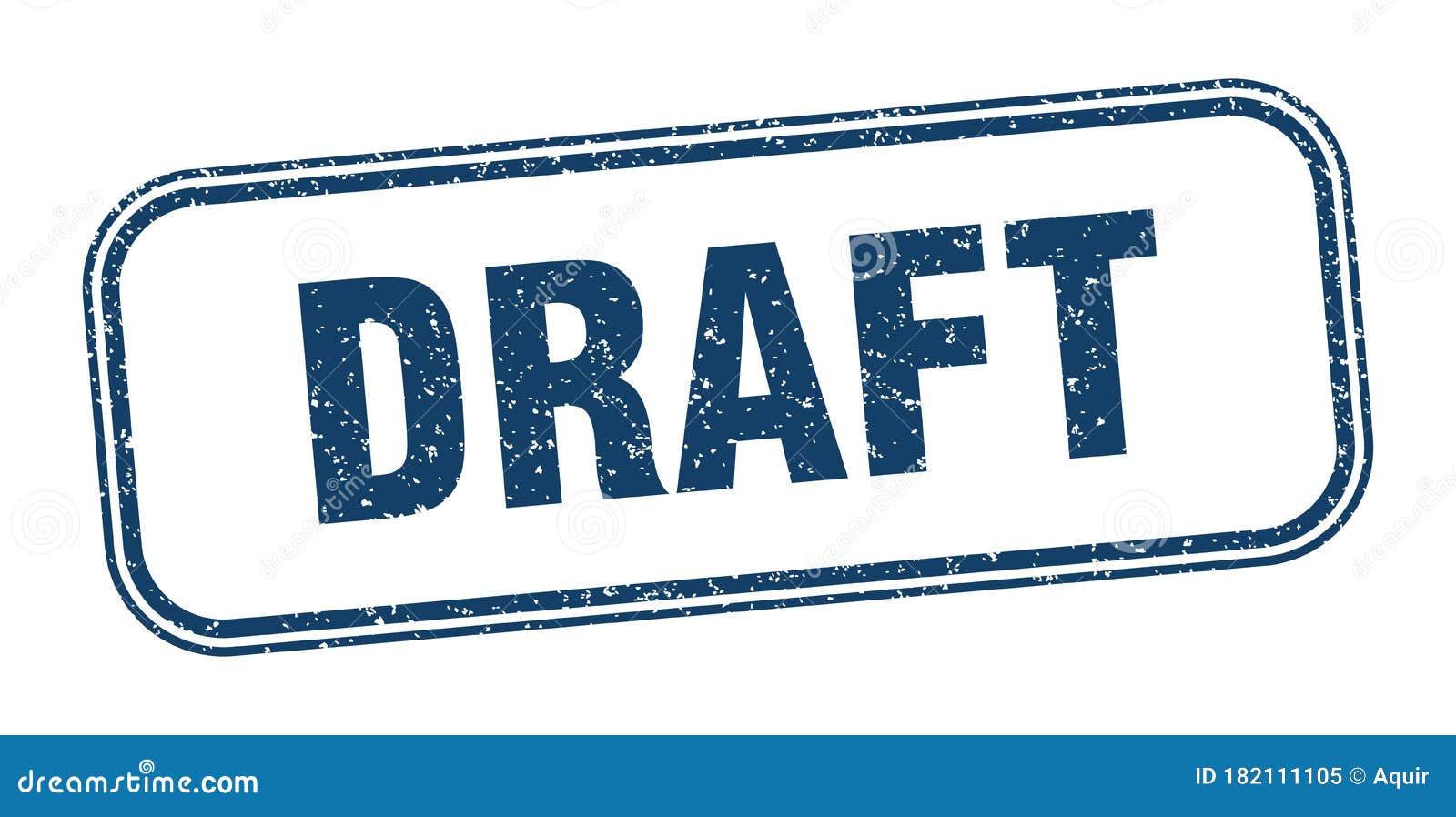 Draft Stamp. Draft Square Grunge Sign Stock Vector - Illustration of ...