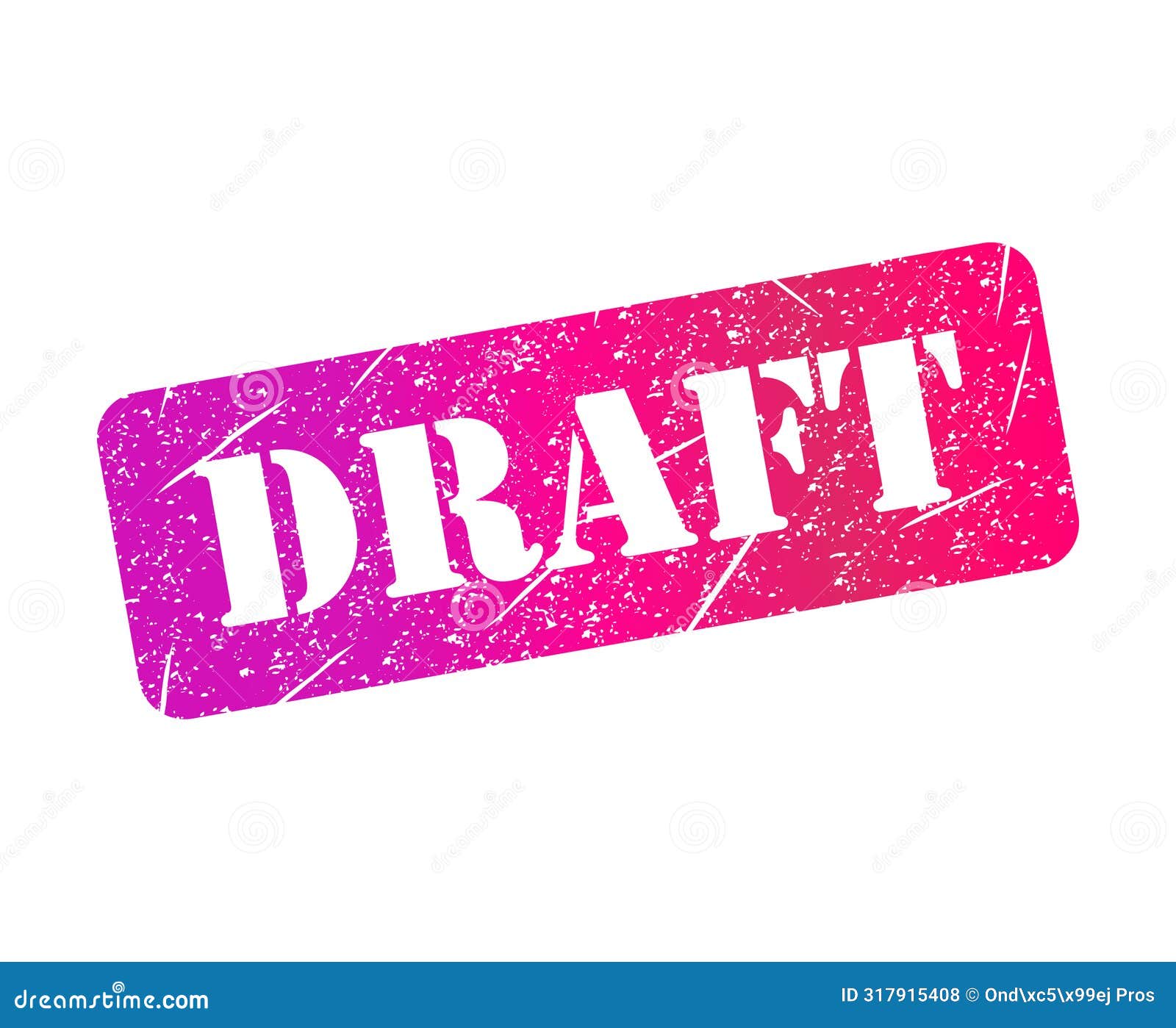 Draft Stamp Symbol, Label Sticker Sign Button, Text Banner Vector ...