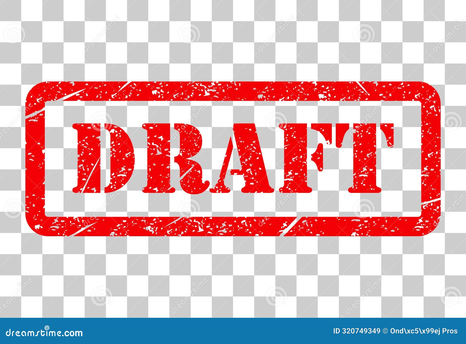 Draft Stamp Symbol, Label Sticker Sign Button, Text Banner Vector ...