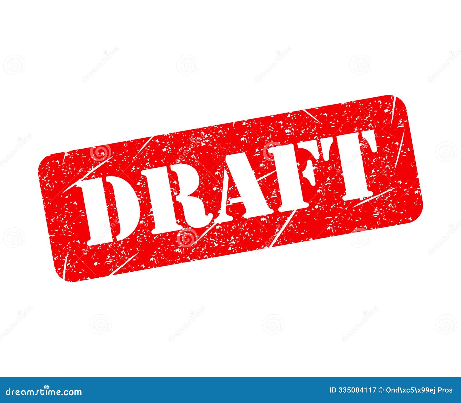 Draft Stamp Symbol, Label Sticker Sign Button, Text Banner Vector ...