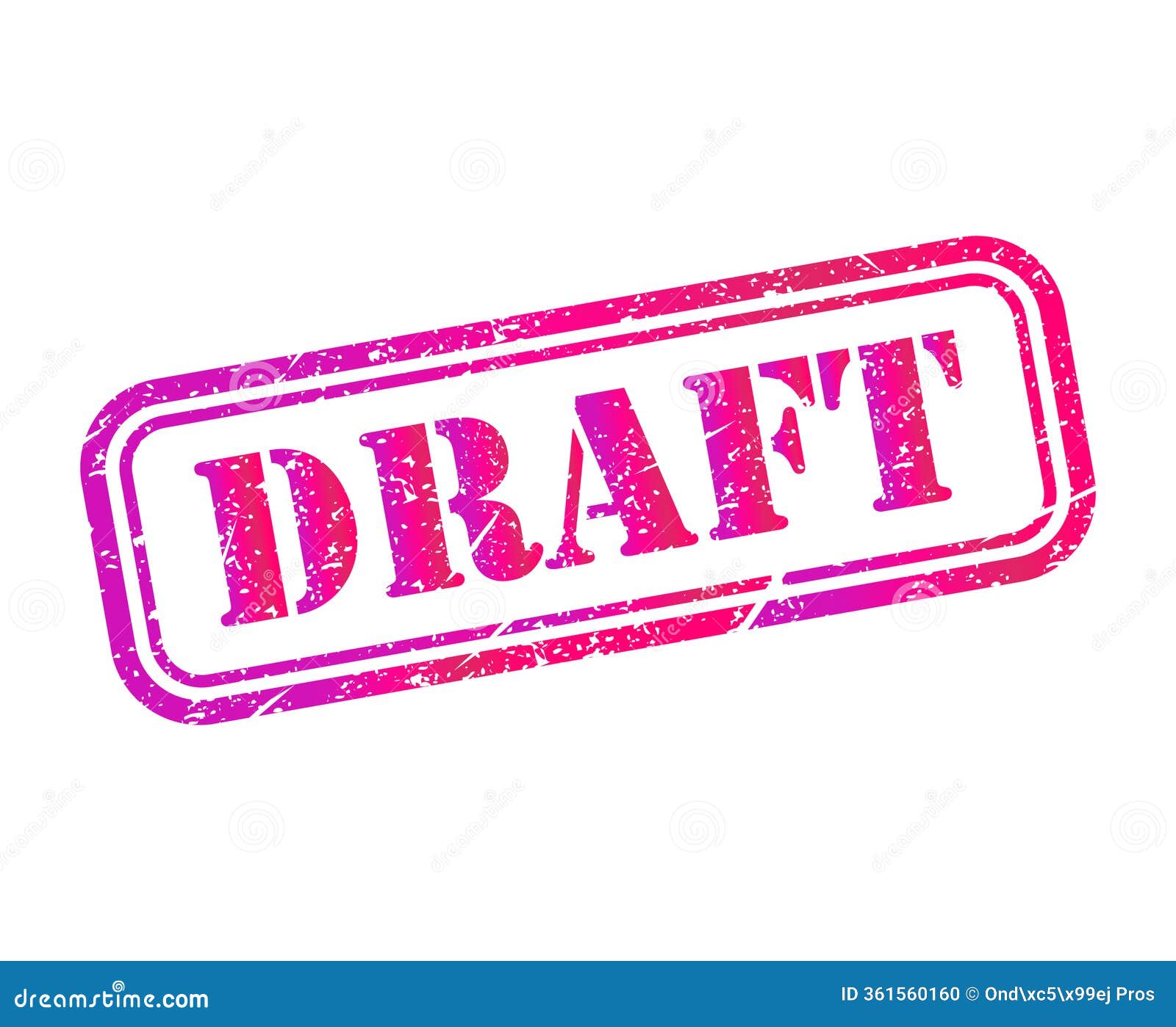 Draft Stamp Symbol, Label Sticker Sign Button, Text Banner Vector ...