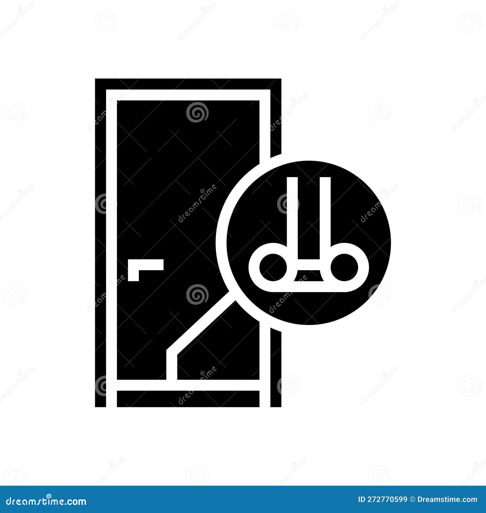 Draft Stopper Garage Tool Glyph Icon Vector Illustration Stock Vector ...