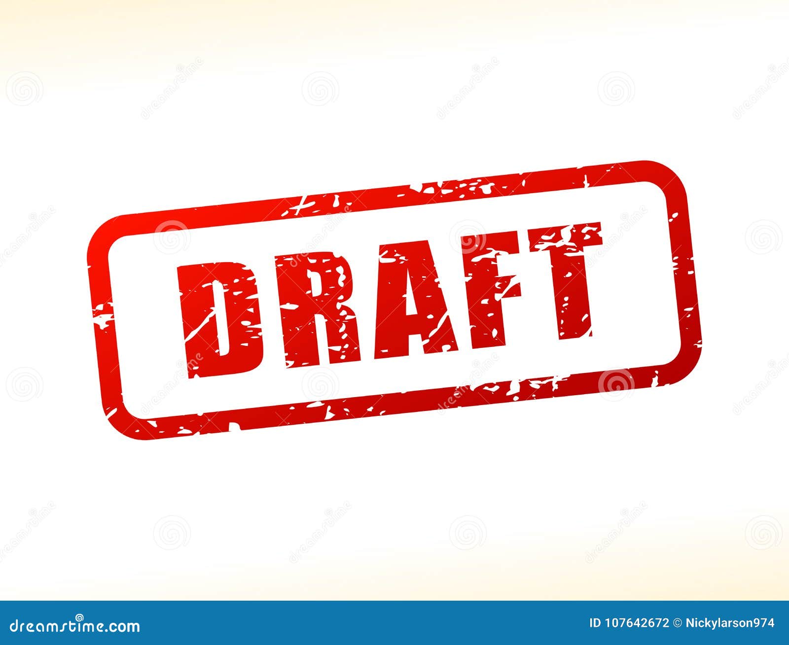 Draft text buffered stock vector. Illustration of essay - 107642672