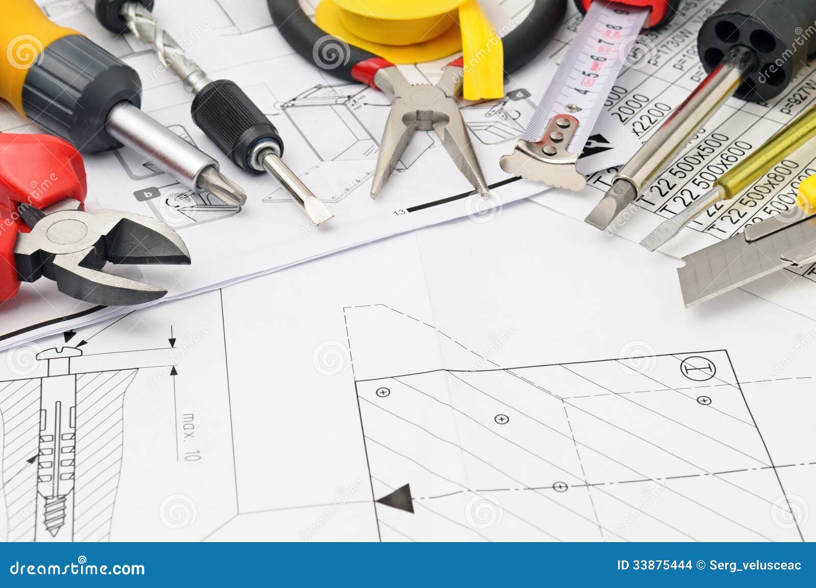 Draft and tool stock photo. Image of design, occupation - 33875444