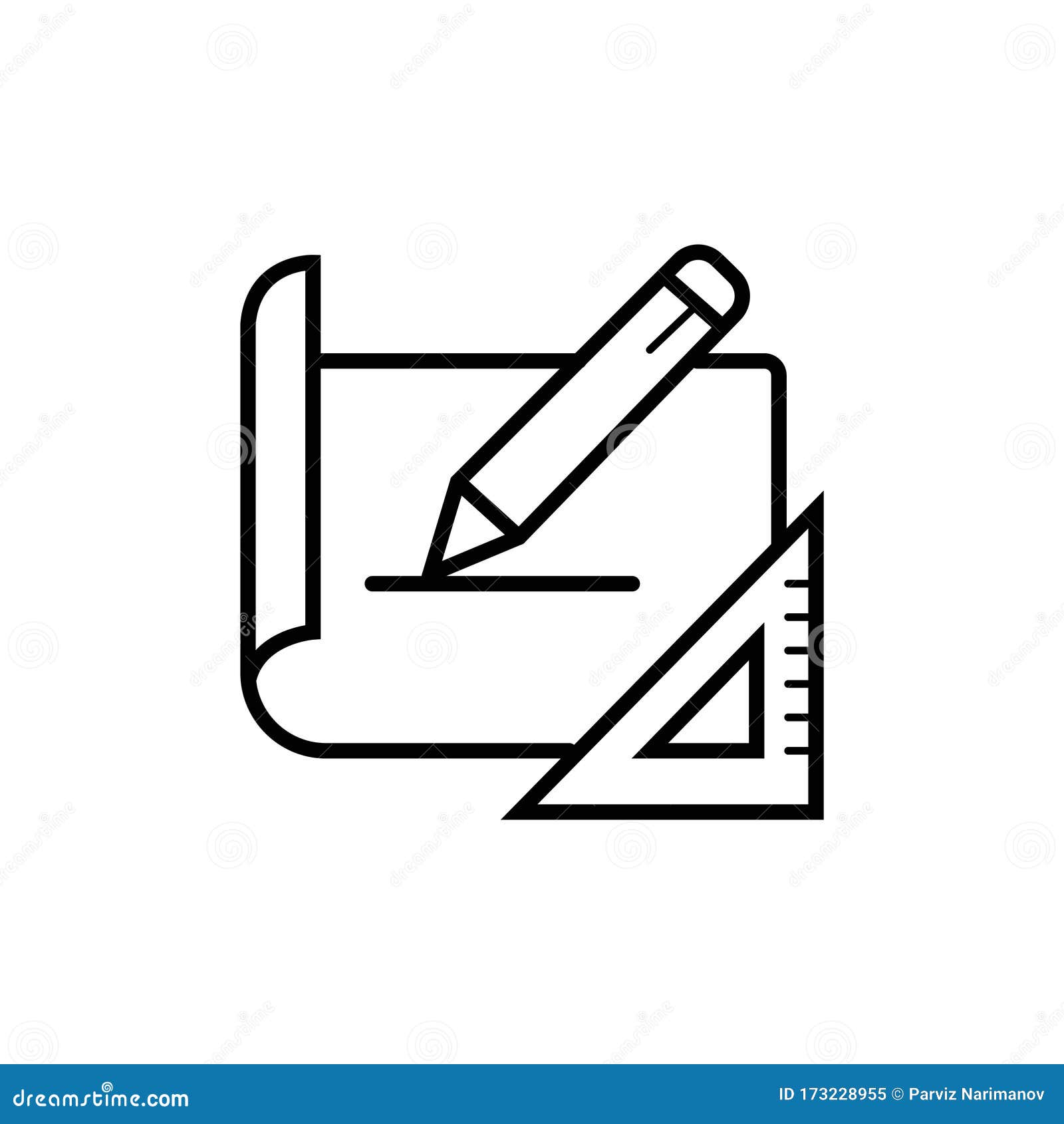Draft Vector Icon Illustration Photo Stock Vector - Illustration of ...