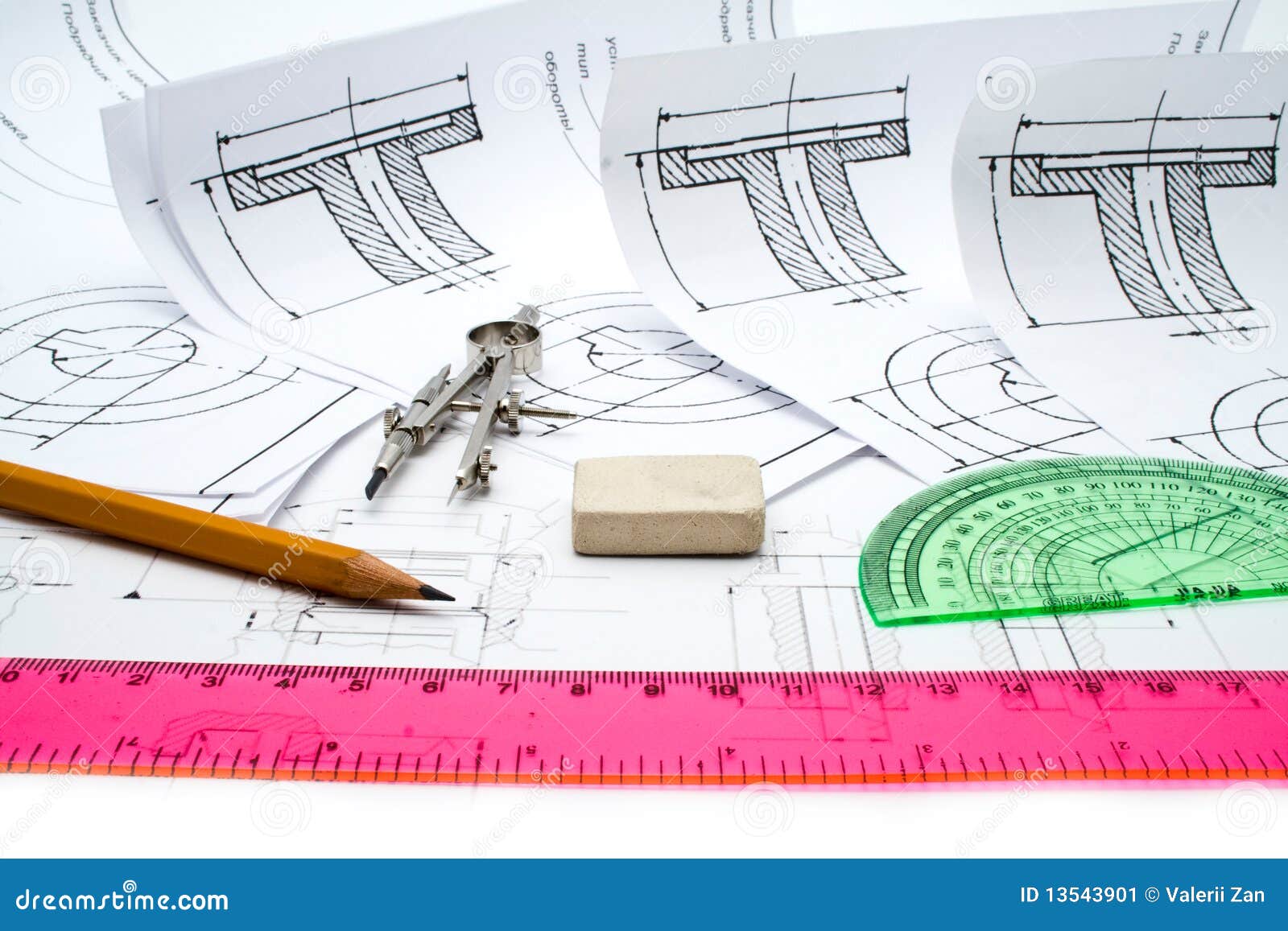 Draft on a White Background Stock Image - Image of back, compass: 13543901