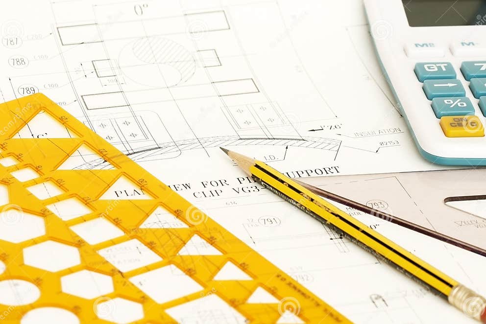 Drafting stock image. Image of contractor, measure, architecture - 11764427