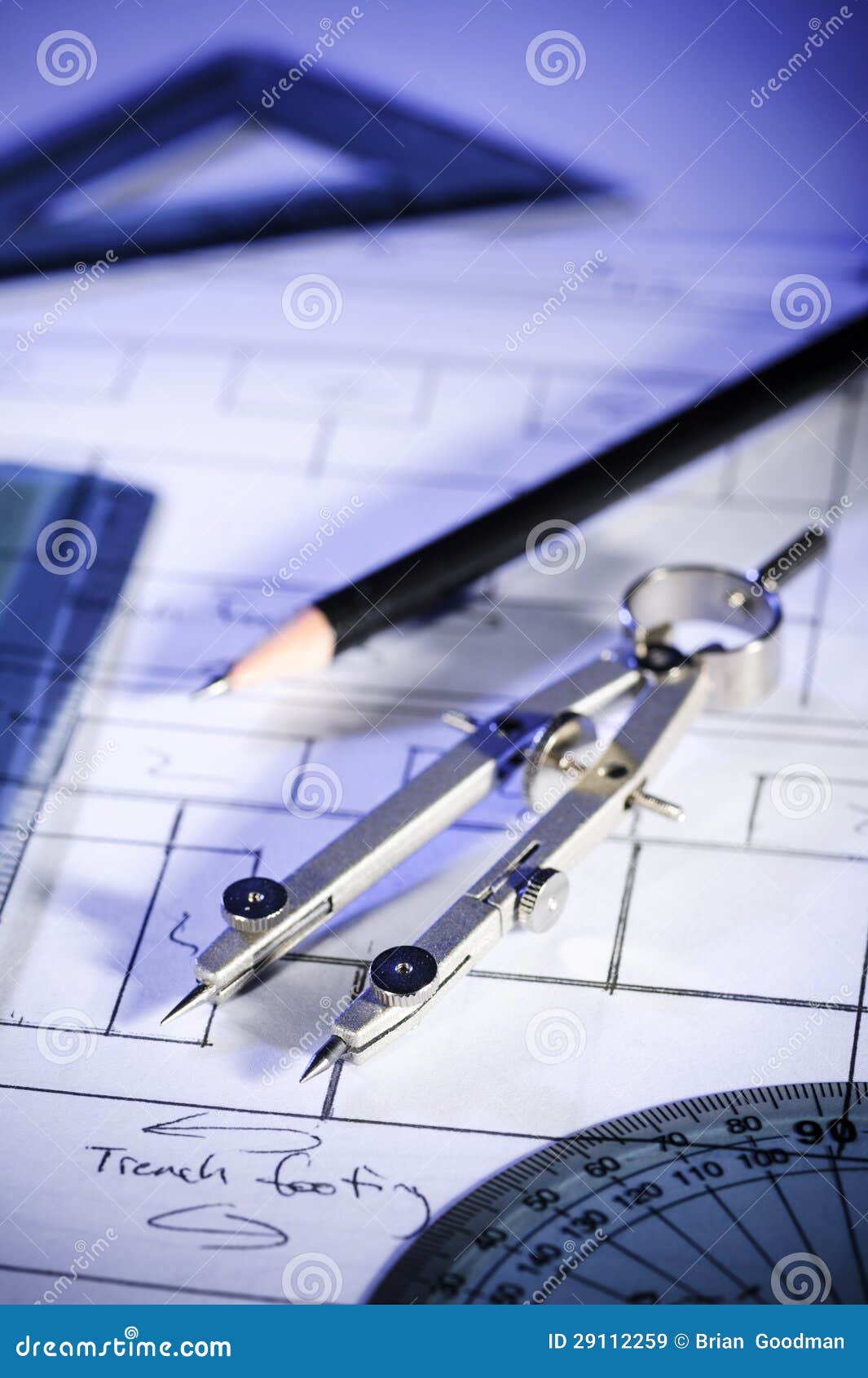 Drafting stock image. Image of artist, measure, plans - 29112259