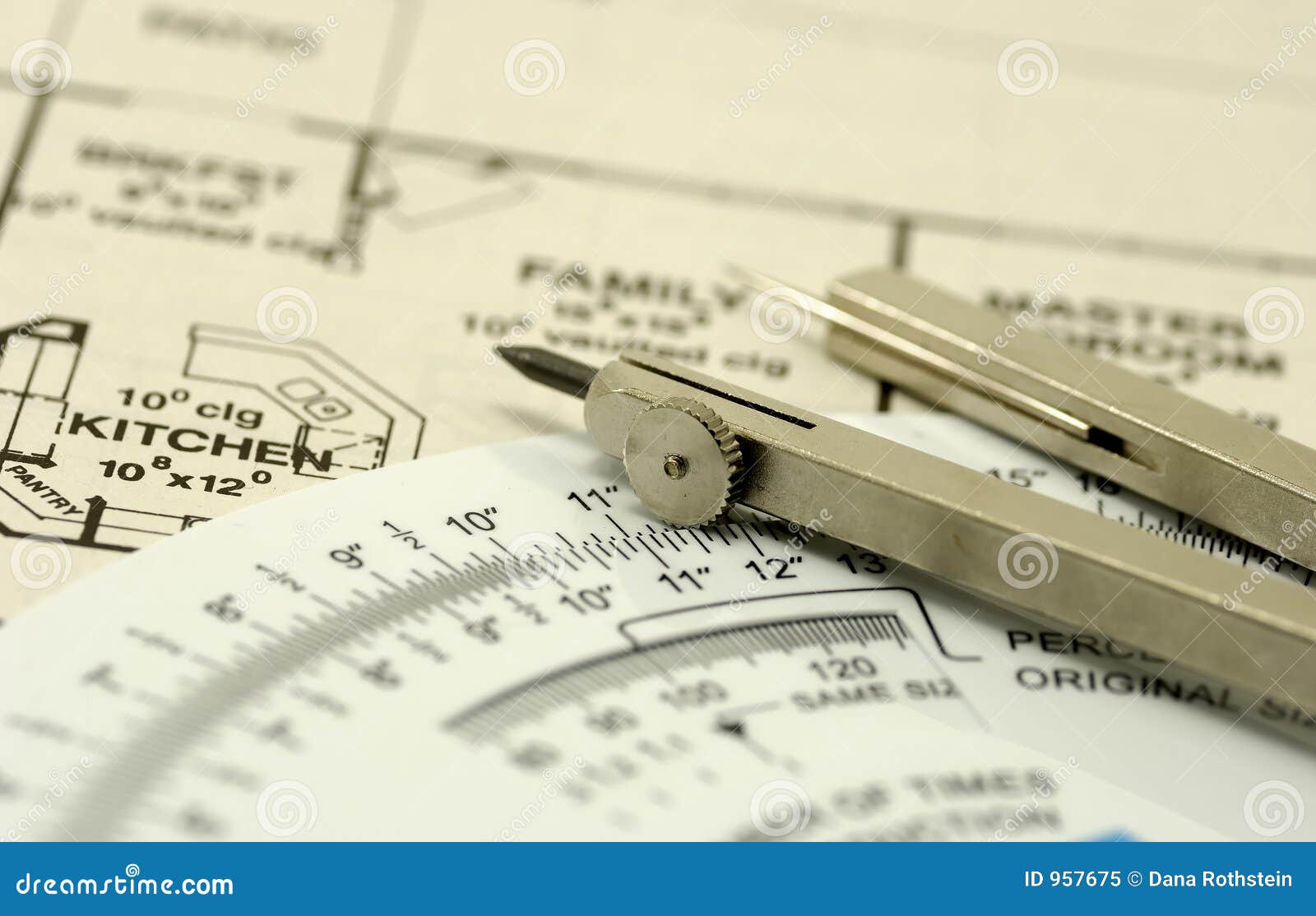 Drafting stock image. Image of plans, construction, contractor - 957675