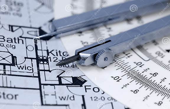 Drafting stock photo. Image of contractor, tools, architecture - 957878