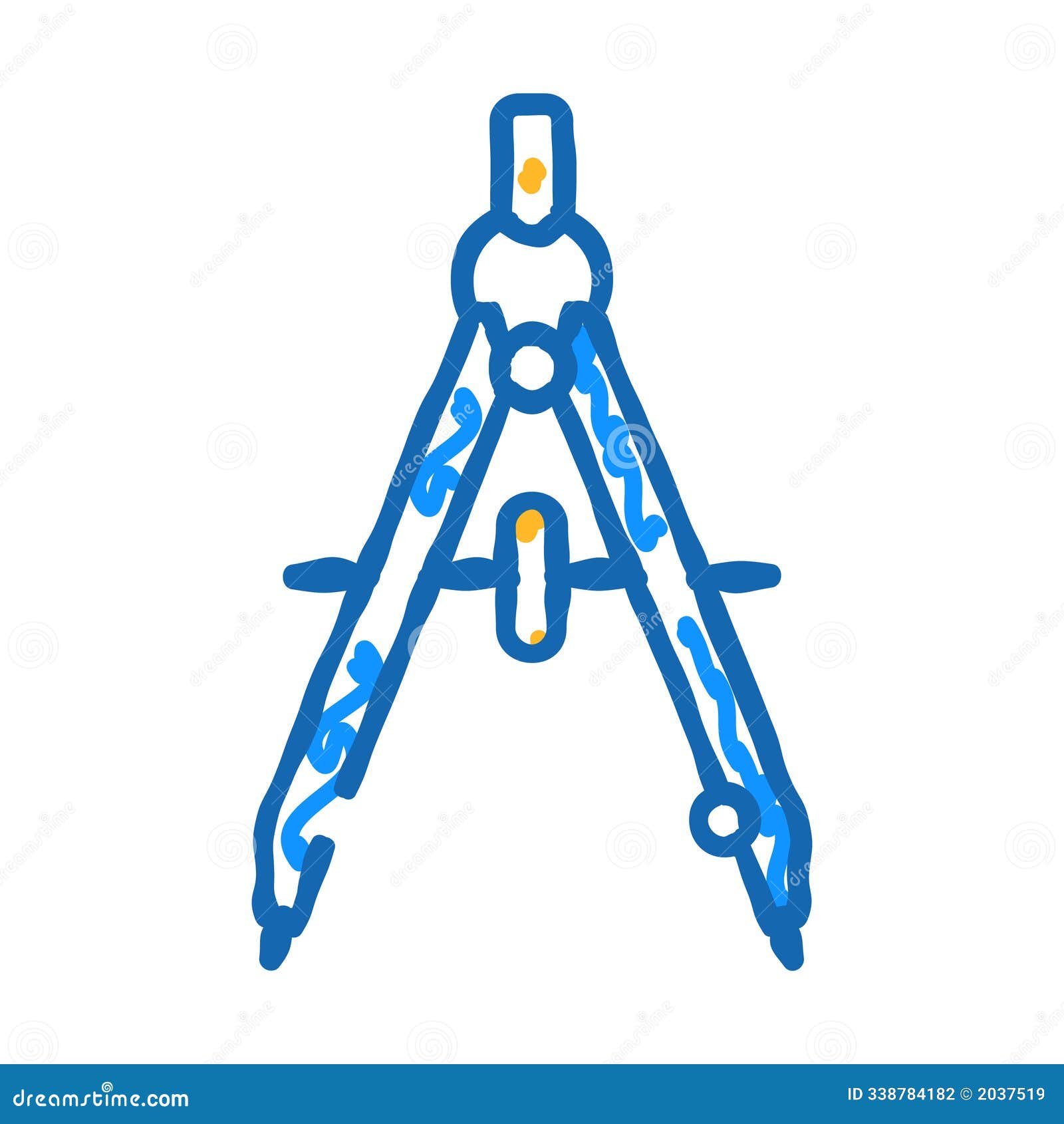 Drafting Compass Illustration In 3D Isometric Style | CartoonDealer.com ...