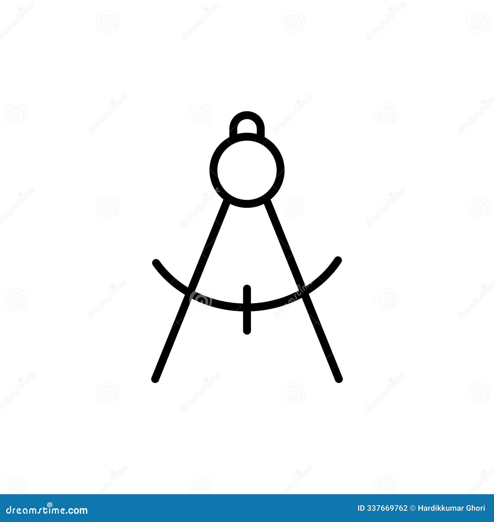 Drafting Compass Icon Set. Architect Architecture Drawing Tool Vector ...