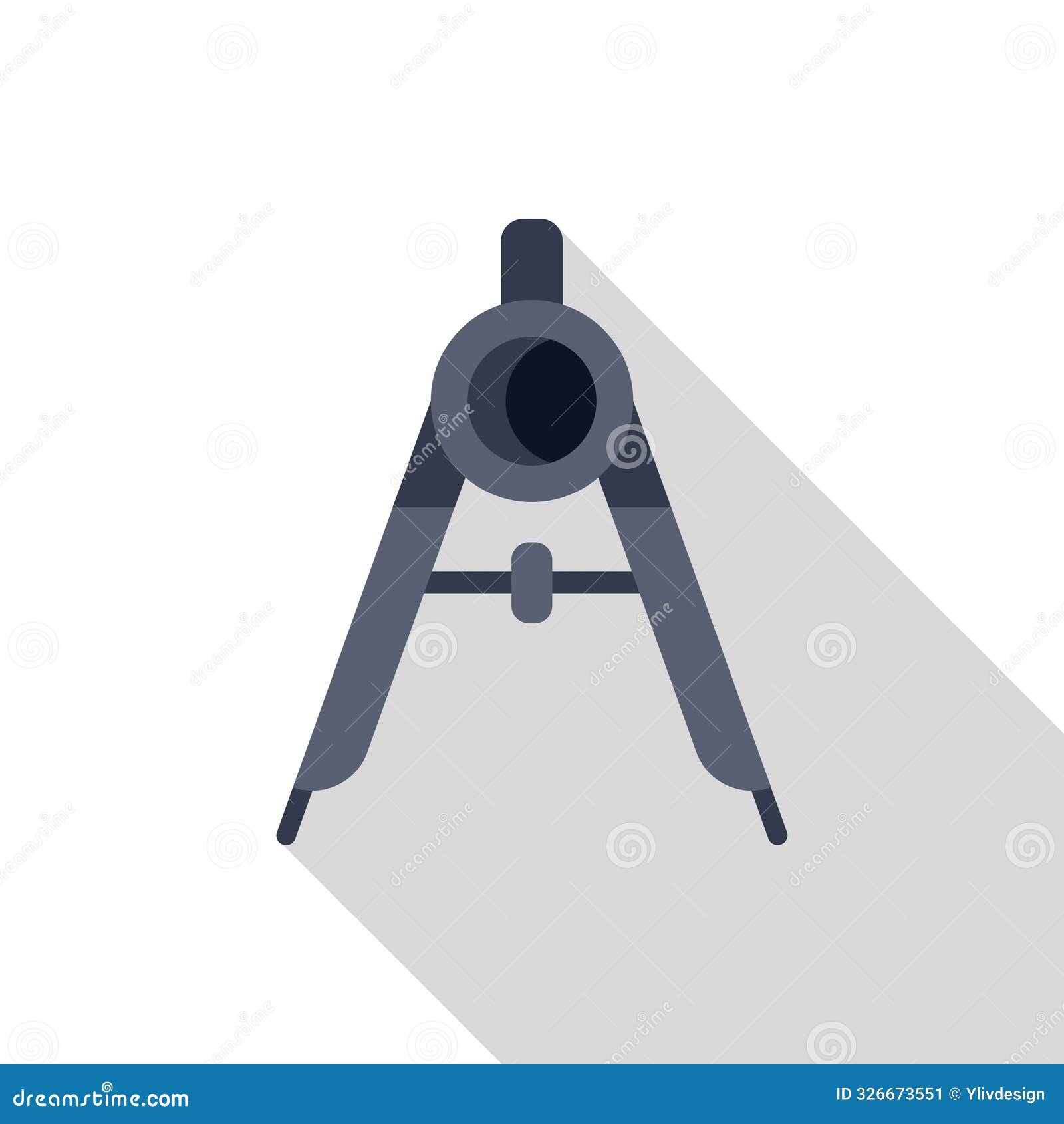Compass Drawing Instrument Creating Circles and Arcs Stock Illustration ...