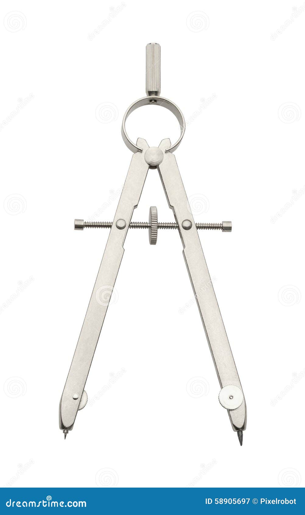 Drafting Compass stock image. Image of white, silver - 58905697