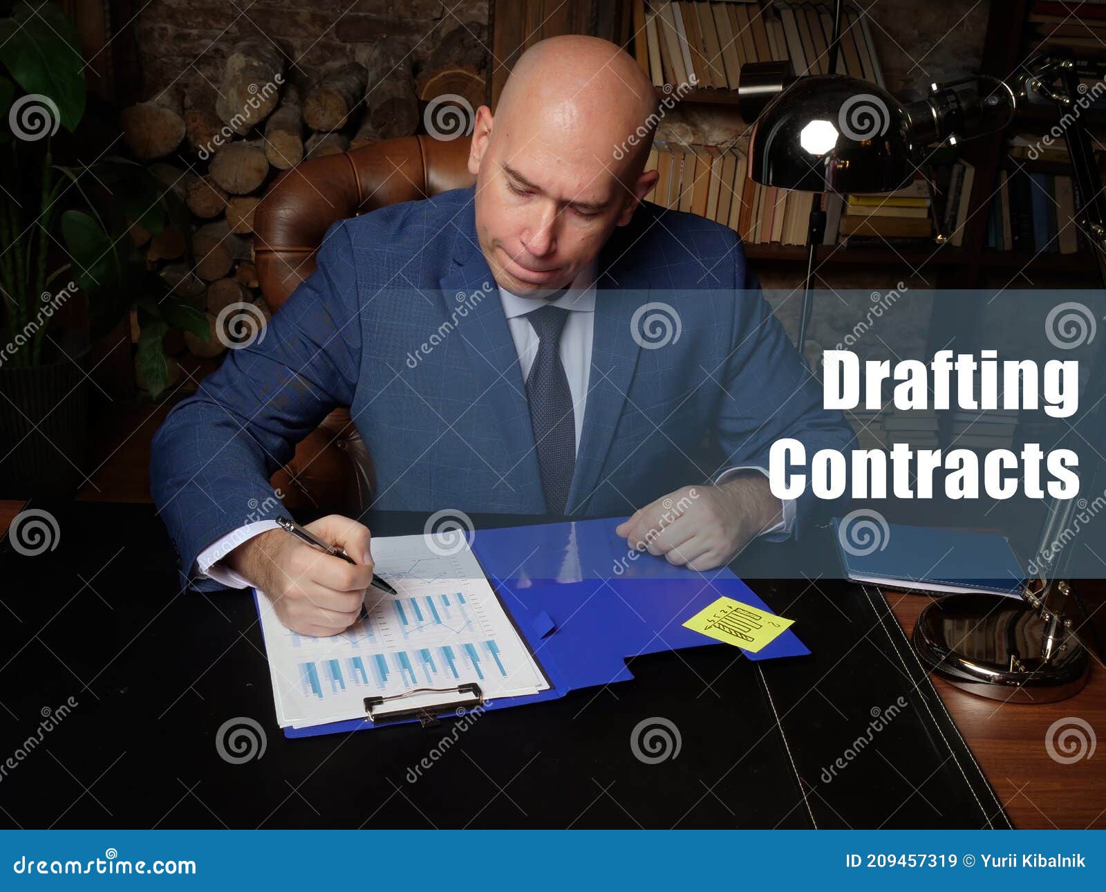 Drafting Contracts Sign on the Black Chalkboard Stock Image - Image of ...