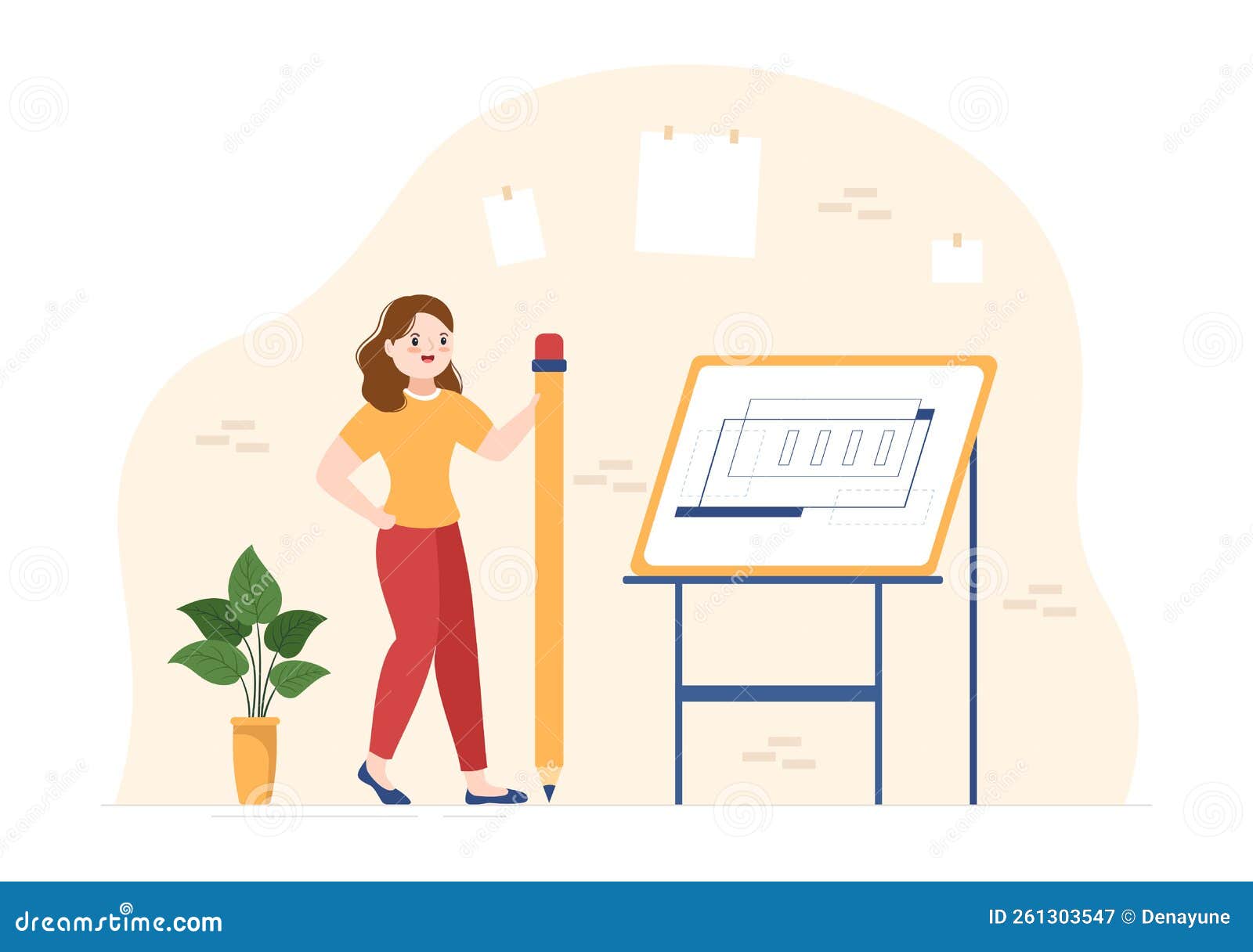 Drafting, Engineer Or Architect Working On Drawing Board Projecting And ... Drafting, Engineer Or Architect Working On Drawing Board Projecting And ...