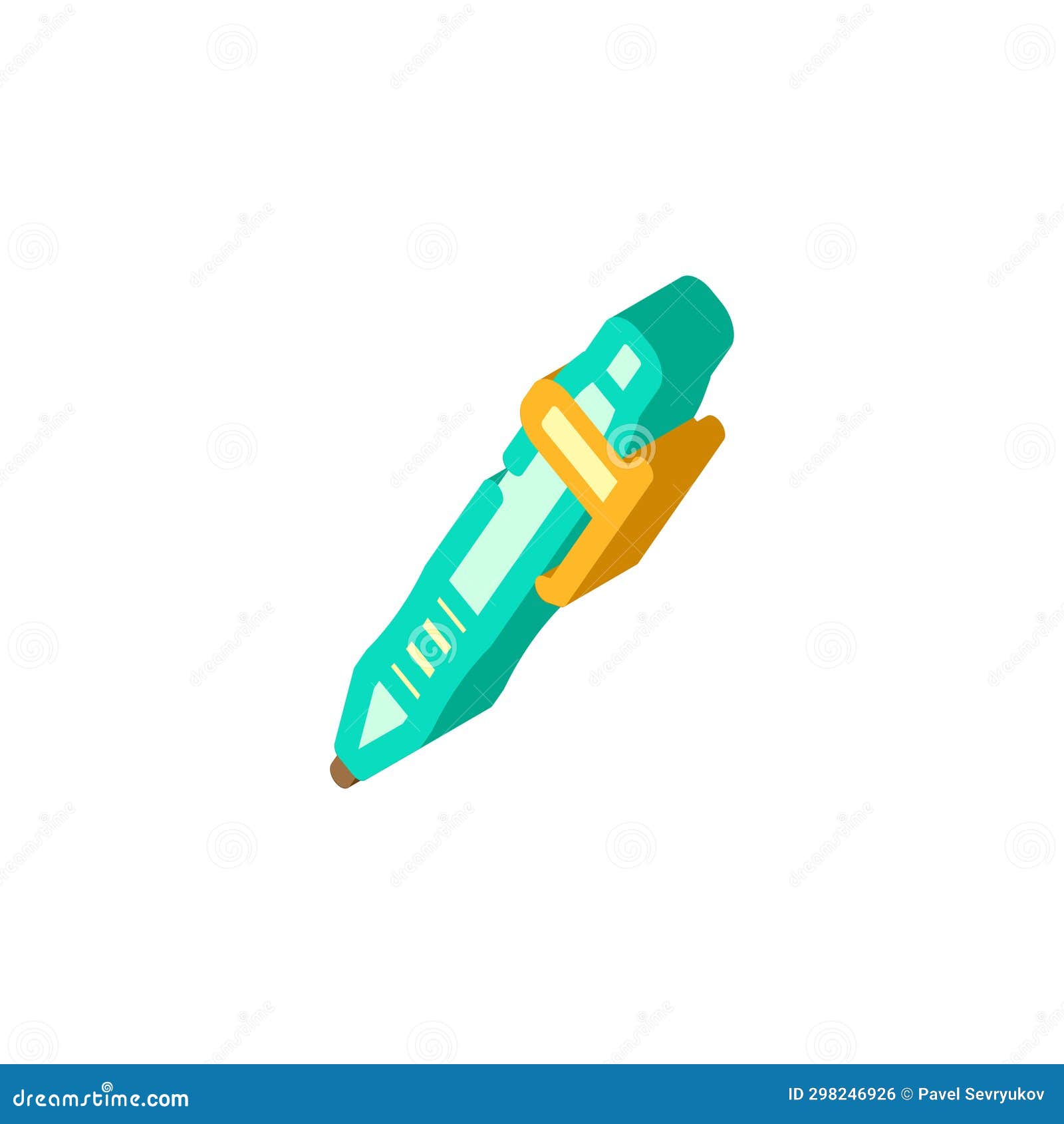 Drafting Pencil Architectural Drafter Isometric Icon Vector ...