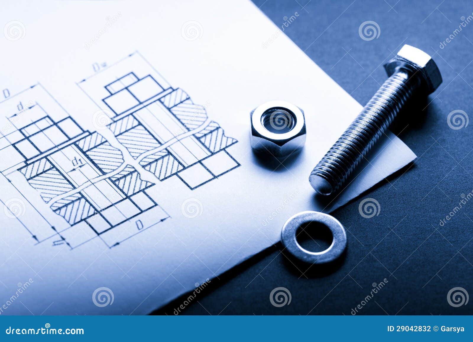Drafting and bolt stock photo. Image of graphic, detail - 29042832