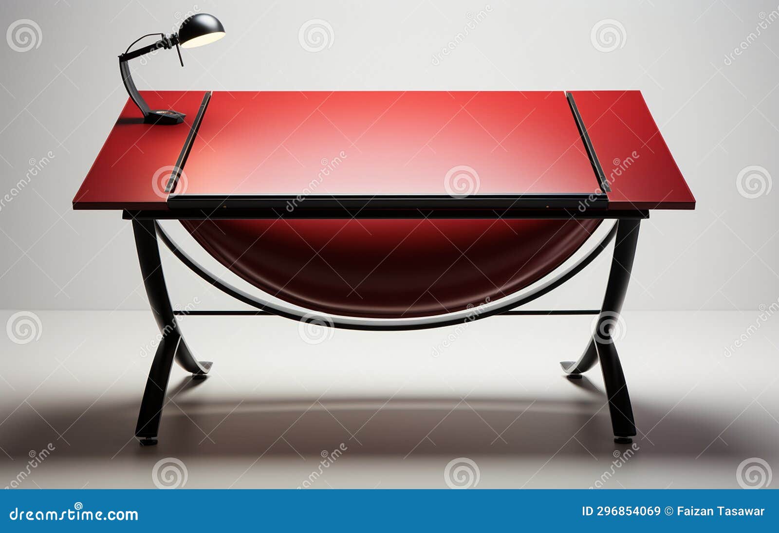 Drafting Table on a White Background -Generative Ai Stock Illustration ...