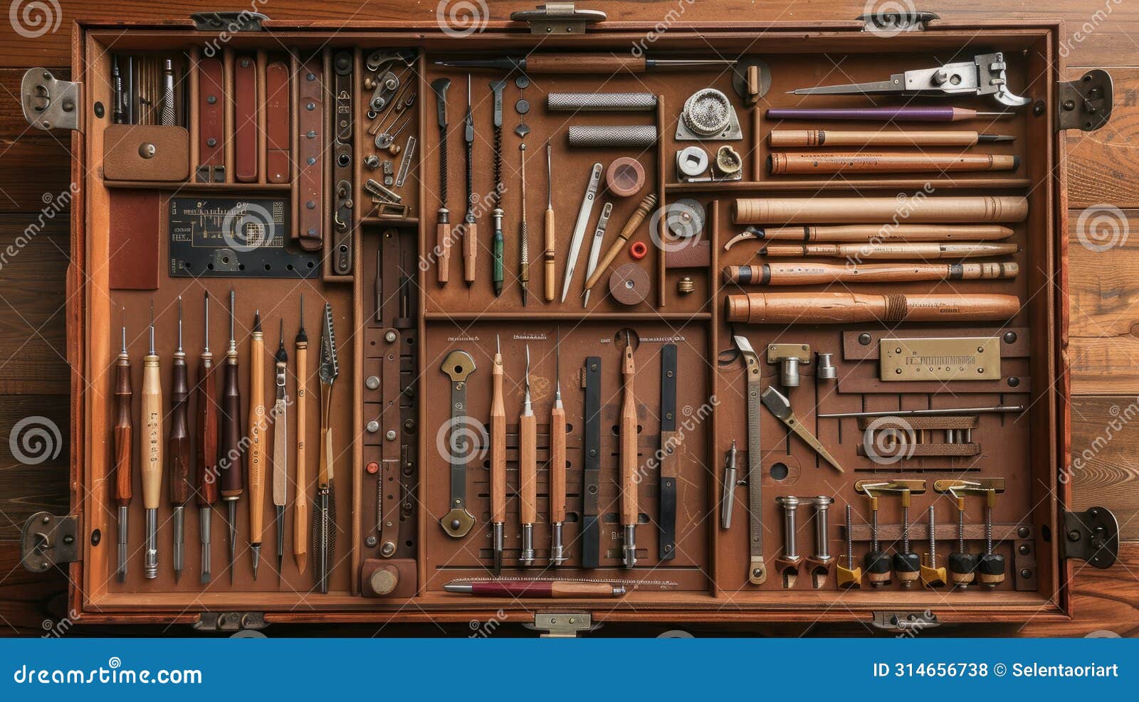 Drafting Tool Sets for Beginners Stock Illustration - Illustration of ...