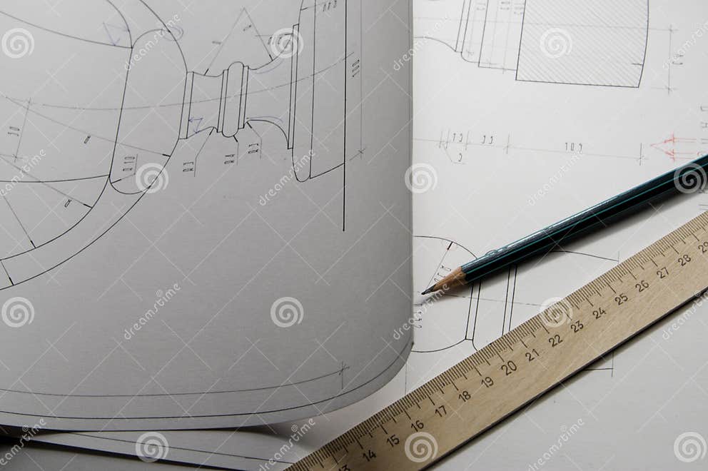 Drafts stock image. Image of editorial, drawing, designer - 3356513