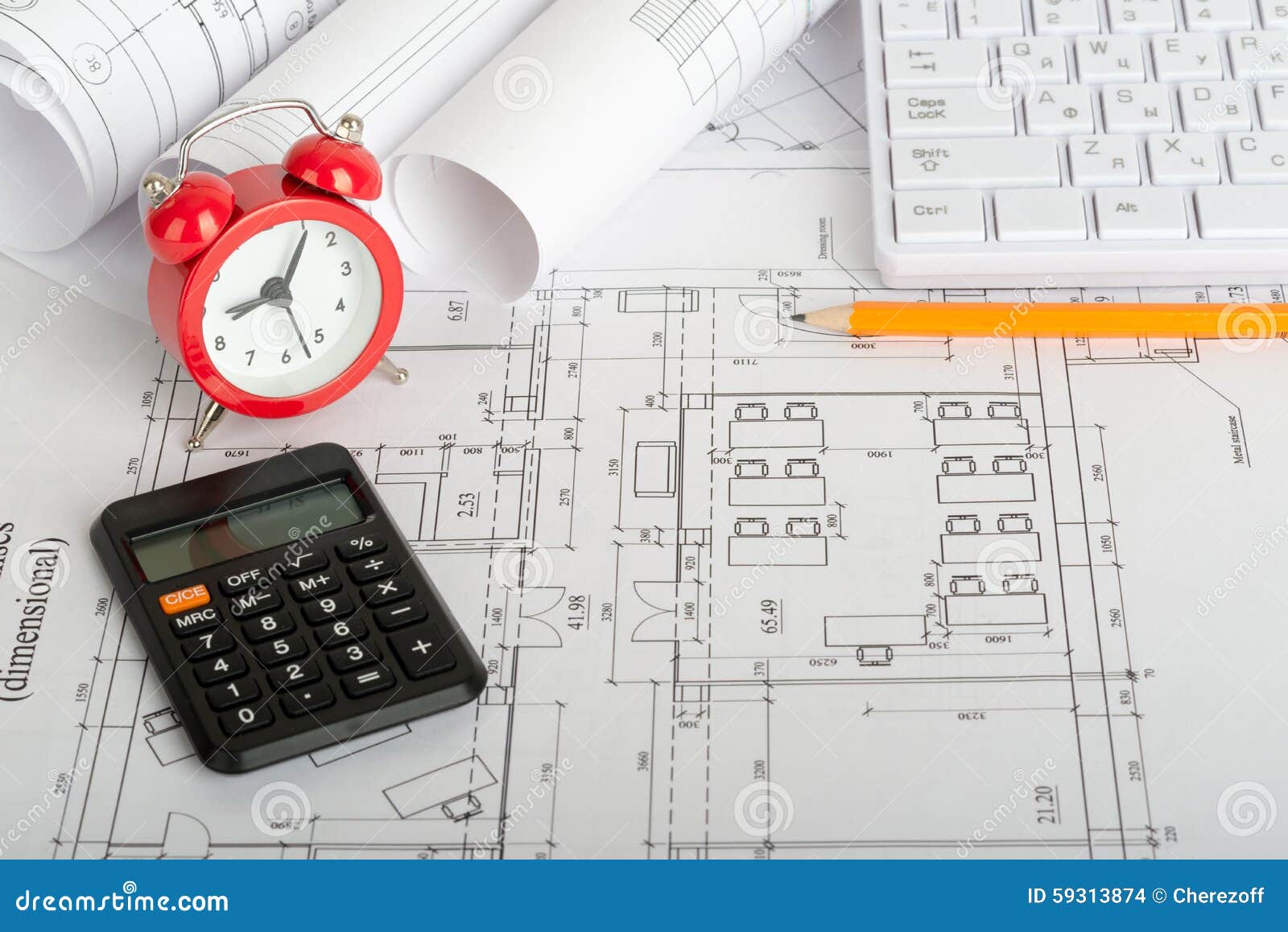 Drafts with keyboard stock photo. Image of colorful, second - 59313874