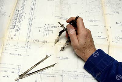 The Draftsman stock image. Image of draftsman, drafting - 470119